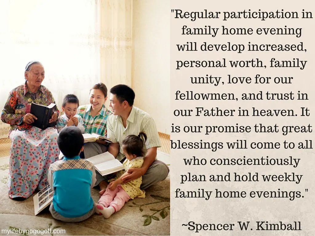 10 tips to improve your Family Home Evenings - My Life By Gogo Goff